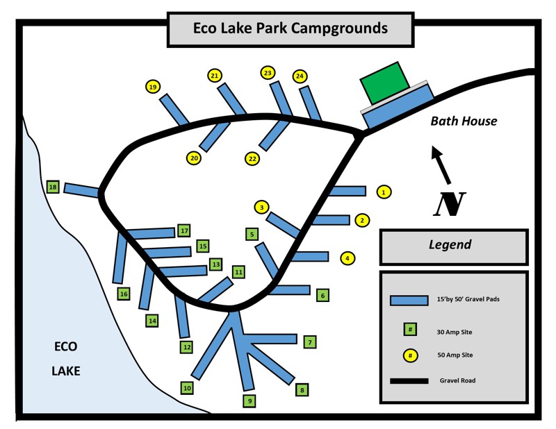 Jennings County Parks and Recreation - Eco Lake Map